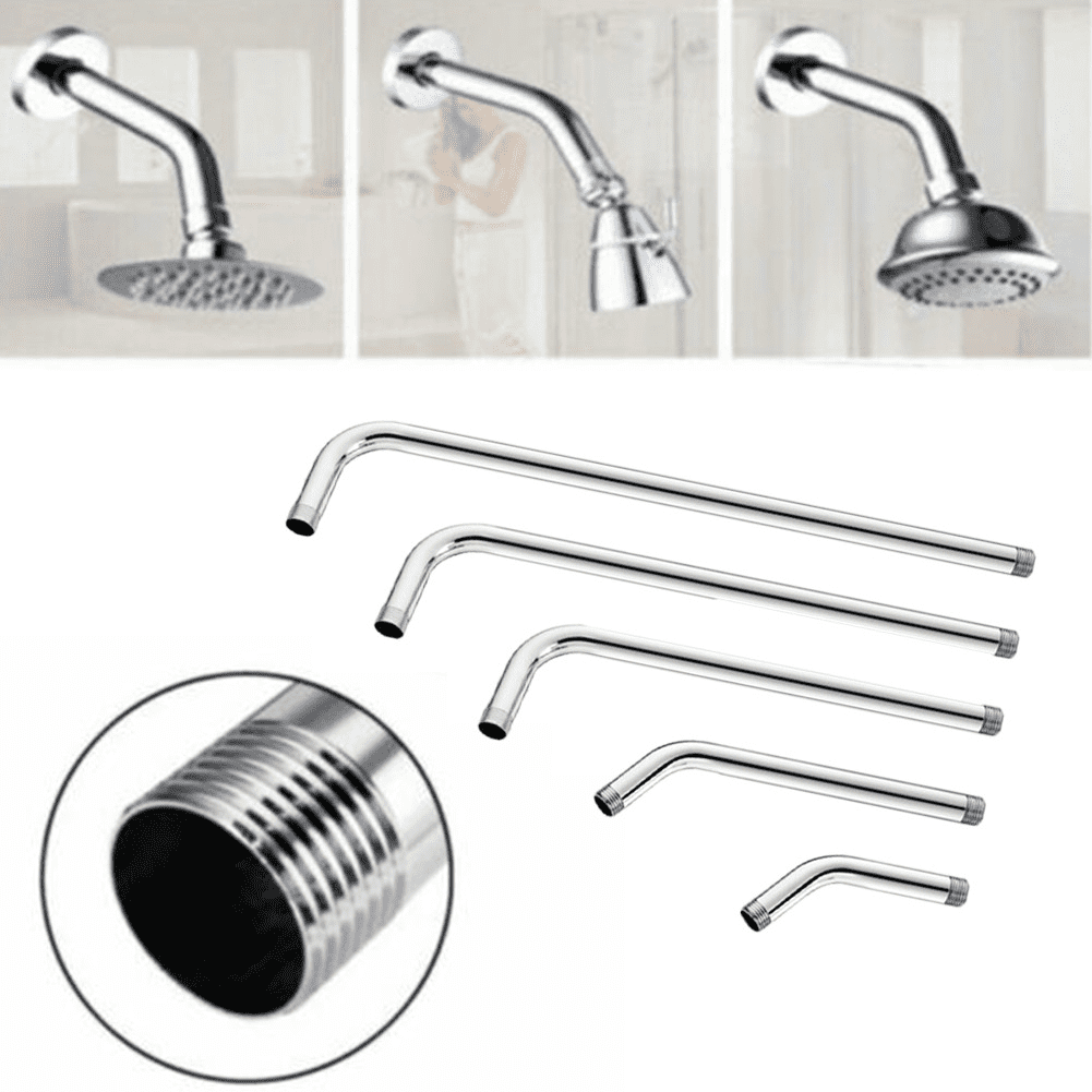 RichLink Stainless steel Shower Head Extension Straight Angled Extra ...