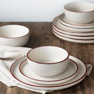 Yellowstone 12-Piece Ceramic Dinnerware Set, John Collection - Walmart.com