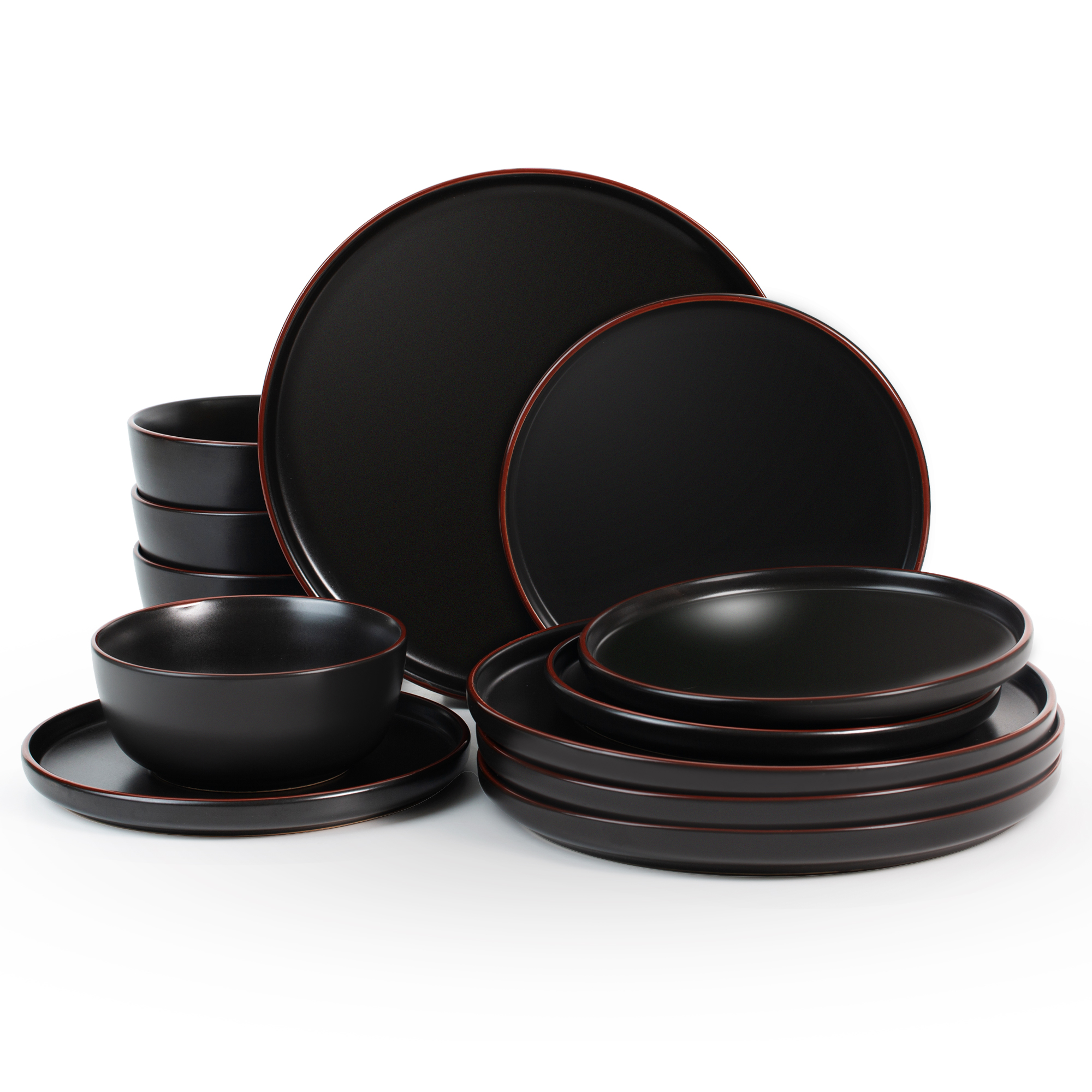 Mainstays 12-Piece Dinnerware Set - Walmart.com