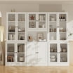 RichYa 4Pcs Kitchen Pantry Storage Cabinet,Modular Furniture Cabinets ...