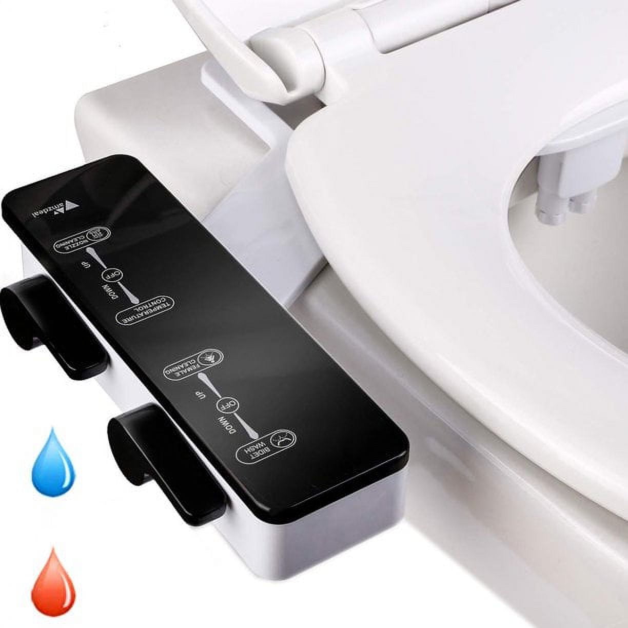 RichYa Bidet - Hot and Cold Water Non Electric Dual Self Cleaning Nozzle (Frontal & Rear ...