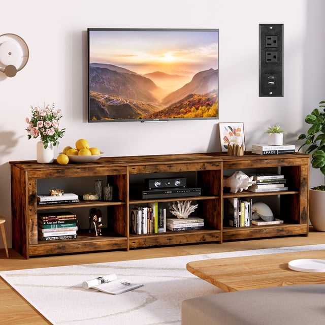 RichYa Modern TV Stand, 78.7''L, for 70''+ TVs, Entertainment Center ...