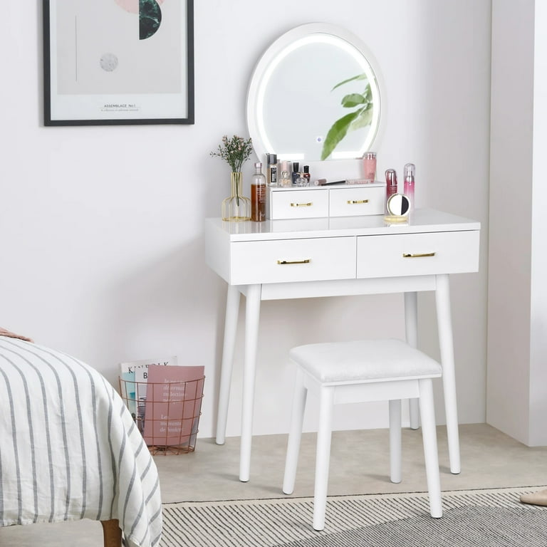 White Vanity Set For Teens