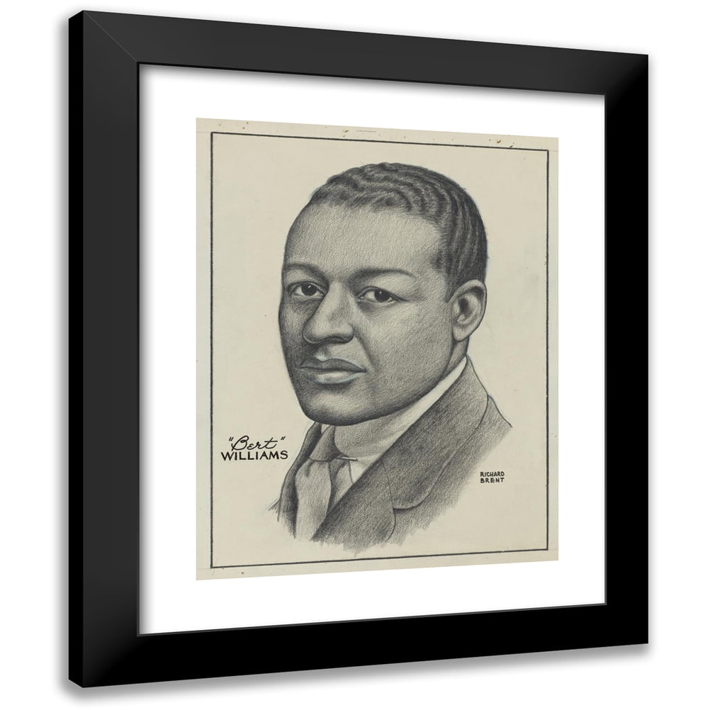 Richard Brent 15x18 Black Modern Framed Museum Art Print Titled - Bert Williams (1935 - 1943 ...