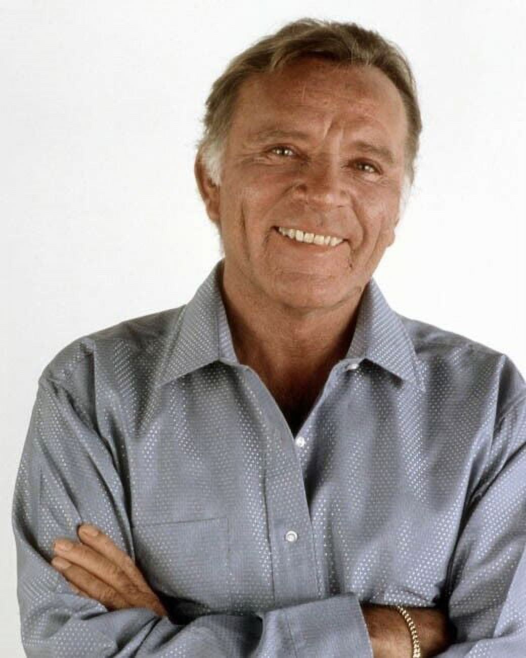 Richard Burton smiling 8x10 publicity photo in blue shirt early 1980's ...