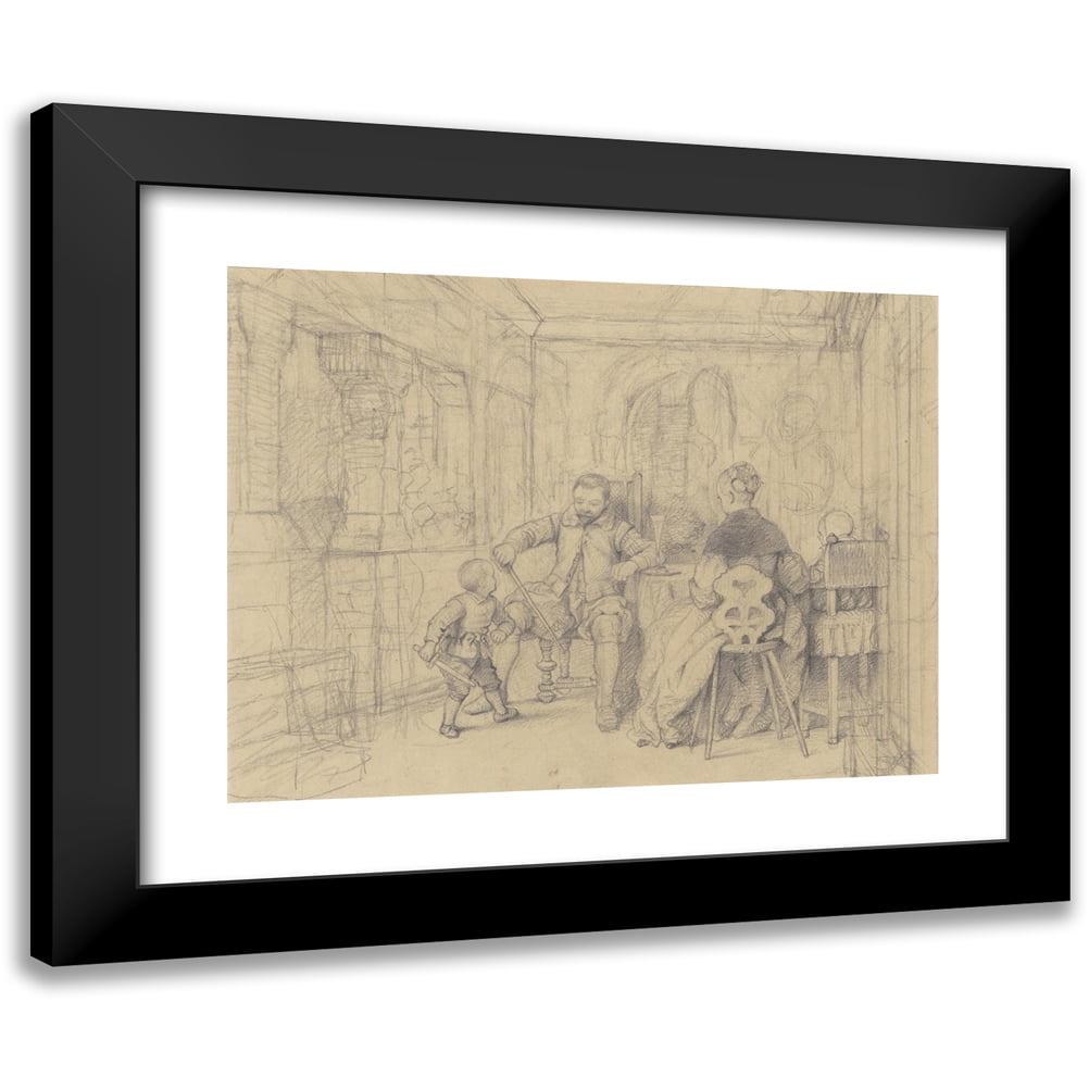 Richard Caton Woodville 14x12 Black Modern Framed Museum Art Print ...