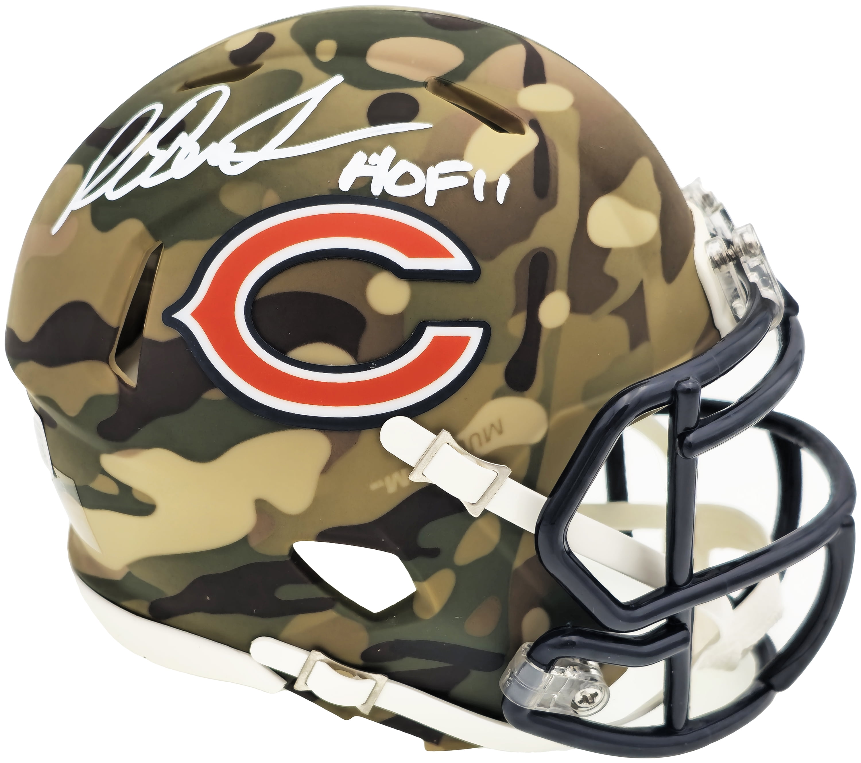 Richard Dent Autographed Chicago Bears Camo Speed Mini Helmet "HOF 11 ...