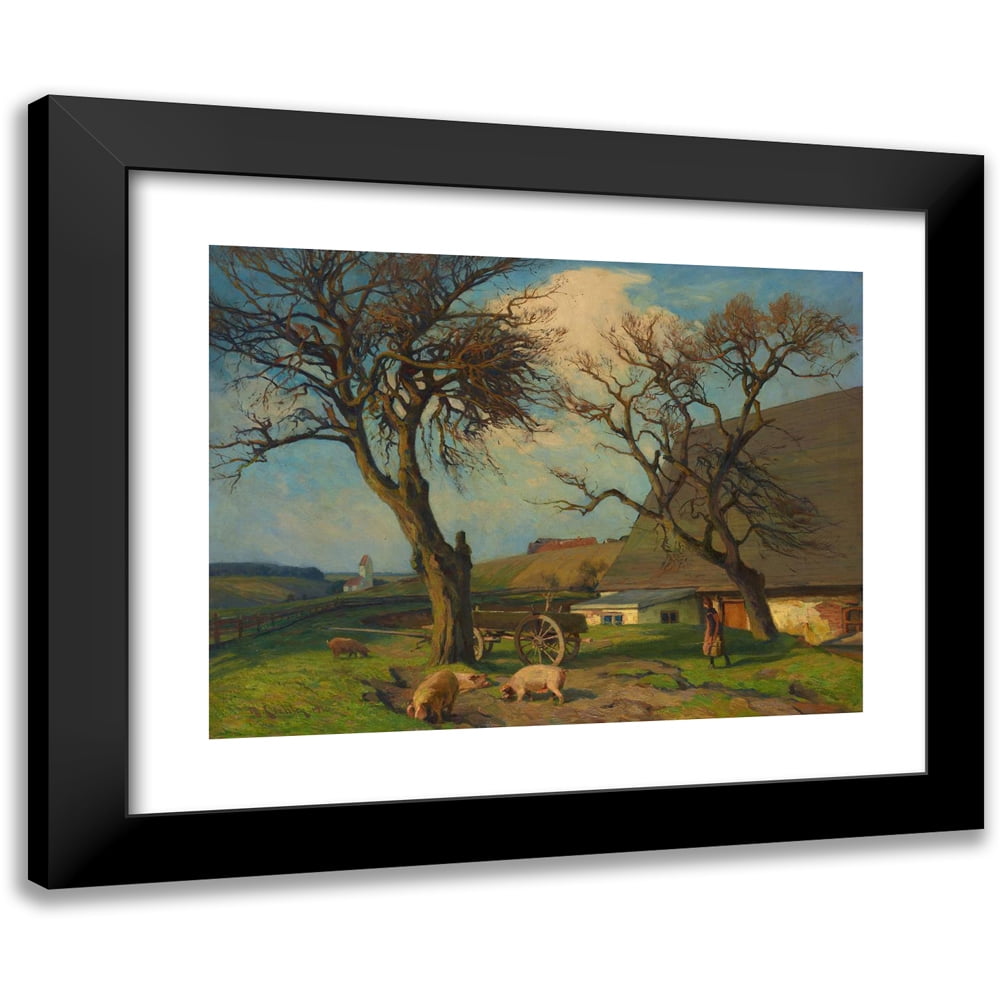 Richard Eschke 14x12 Black Modern Framed Museum Art Print Titled - Old ...