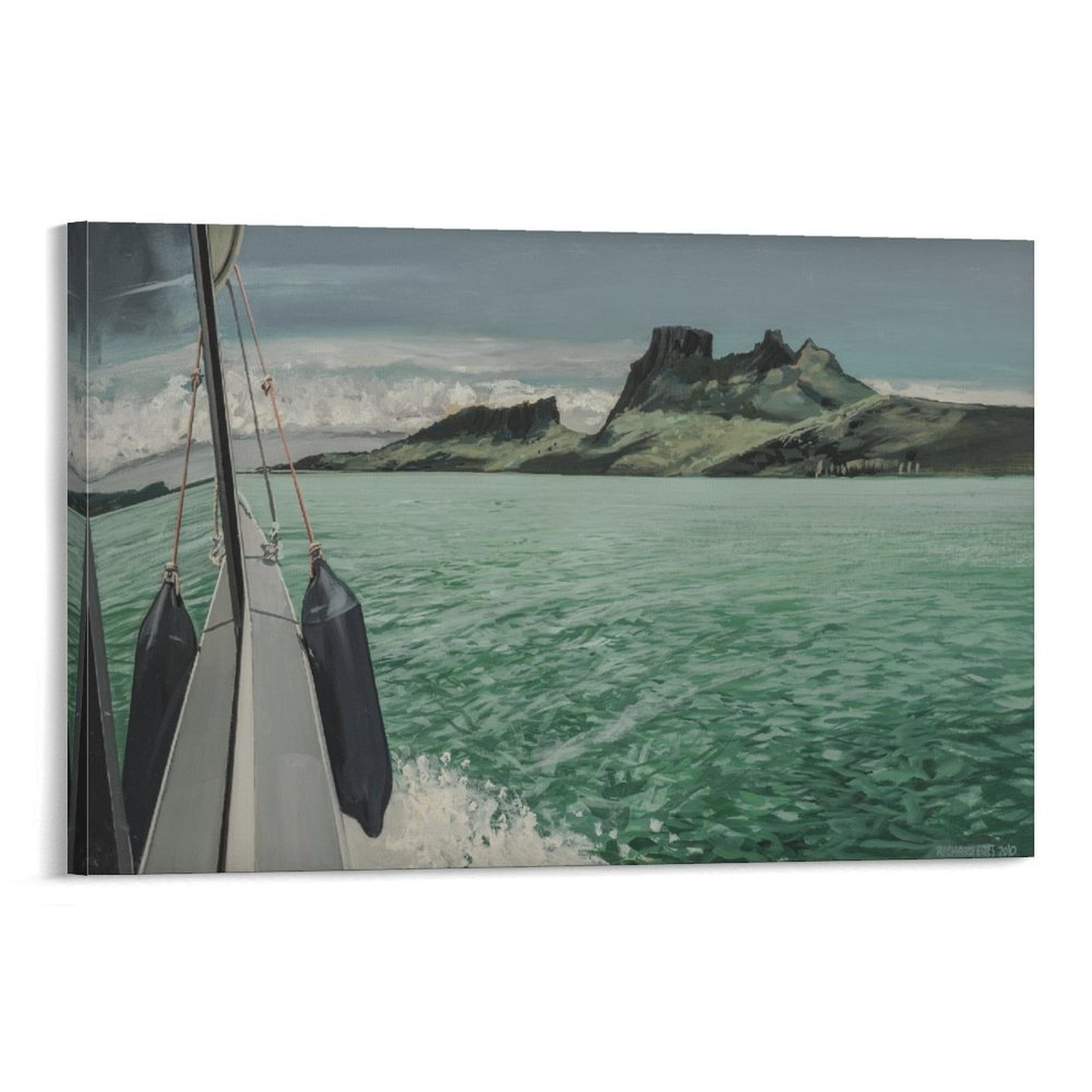 Richard Estes Poster Tahiti Canvas Famous Paintings, Wall Art Posters ...