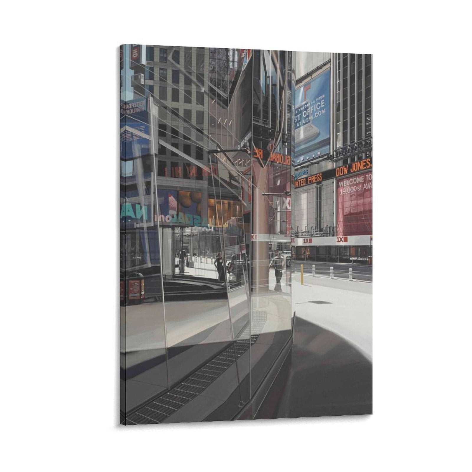 Richard Estes Poster Times Square Canvas Famous Paintings, Wall Art ...