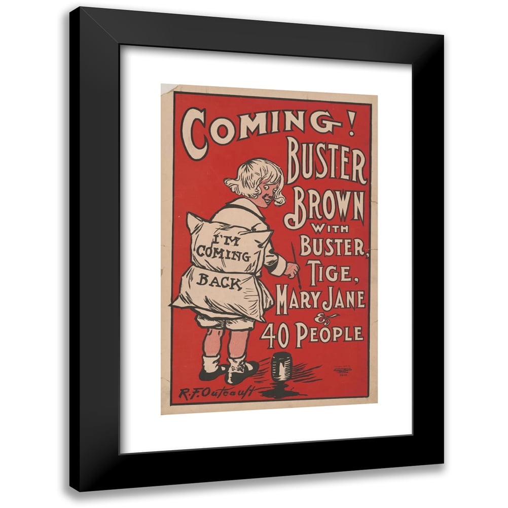 Richard Felton Outcault 11x14 Black Modern Framed Museum Art Print ...