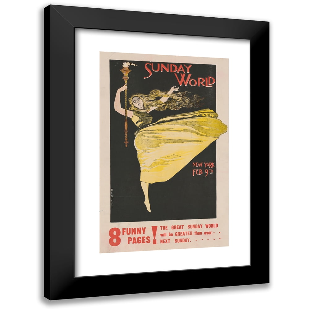 Richard Felton Outcault 11x14 Black Modern Framed Museum Art Print ...