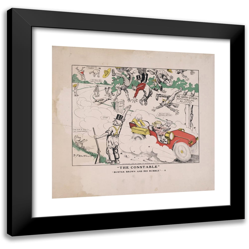 Richard Felton Outcault 13x12 Black Modern Framed Museum Art Print ...