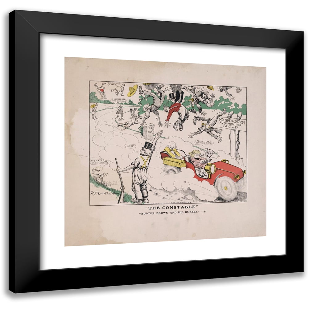 Richard Felton Outcault 16x15 Black Modern Framed Museum Art Print ...