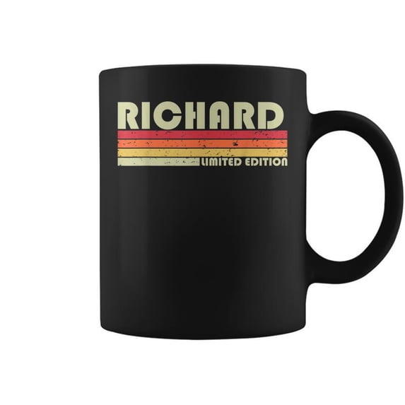 Richard Gift Name Personalized Funny Retro Birthday Coffee Mugs ...
