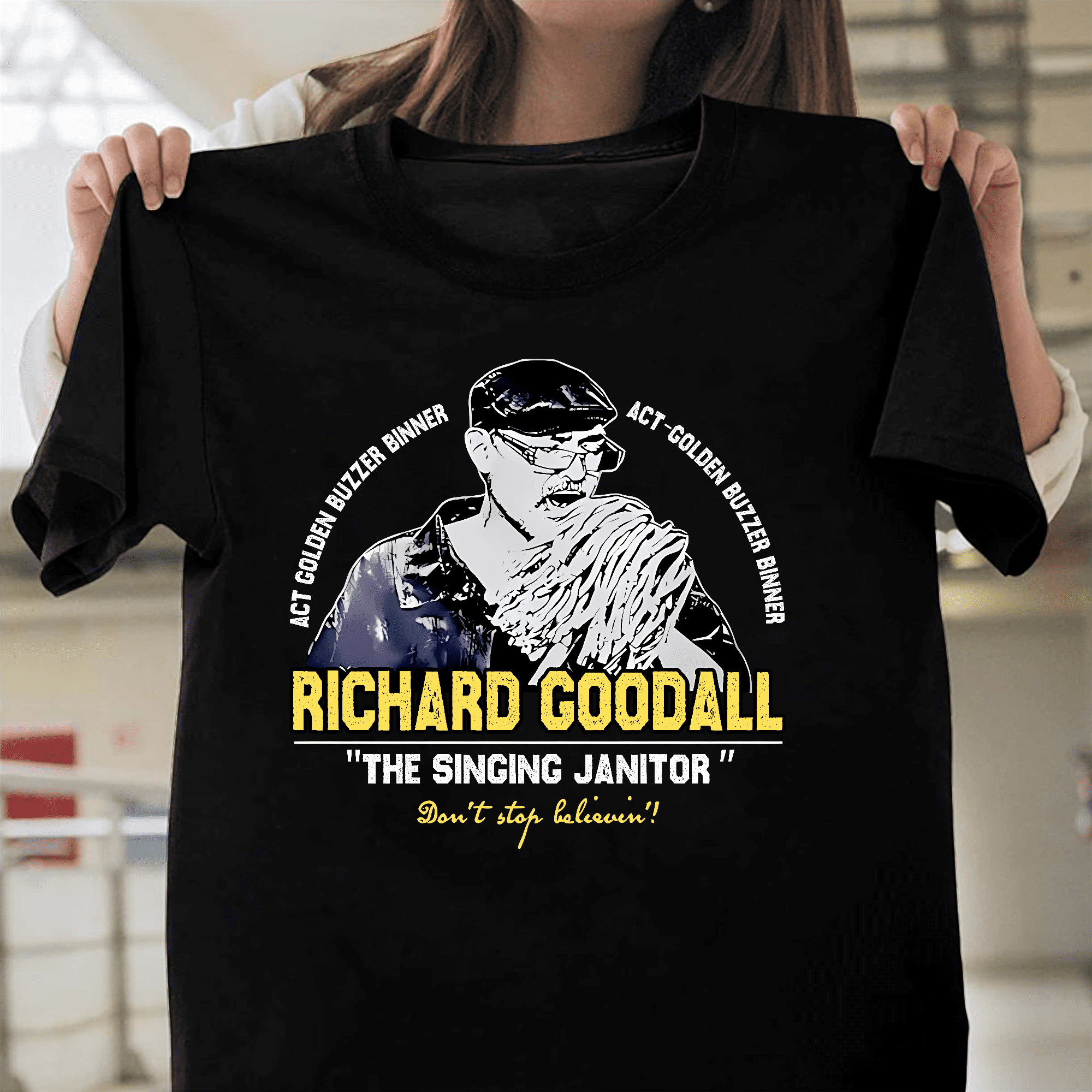 Richard Goodall Golden Buzzer Winner The Singing Janitor America Got ...