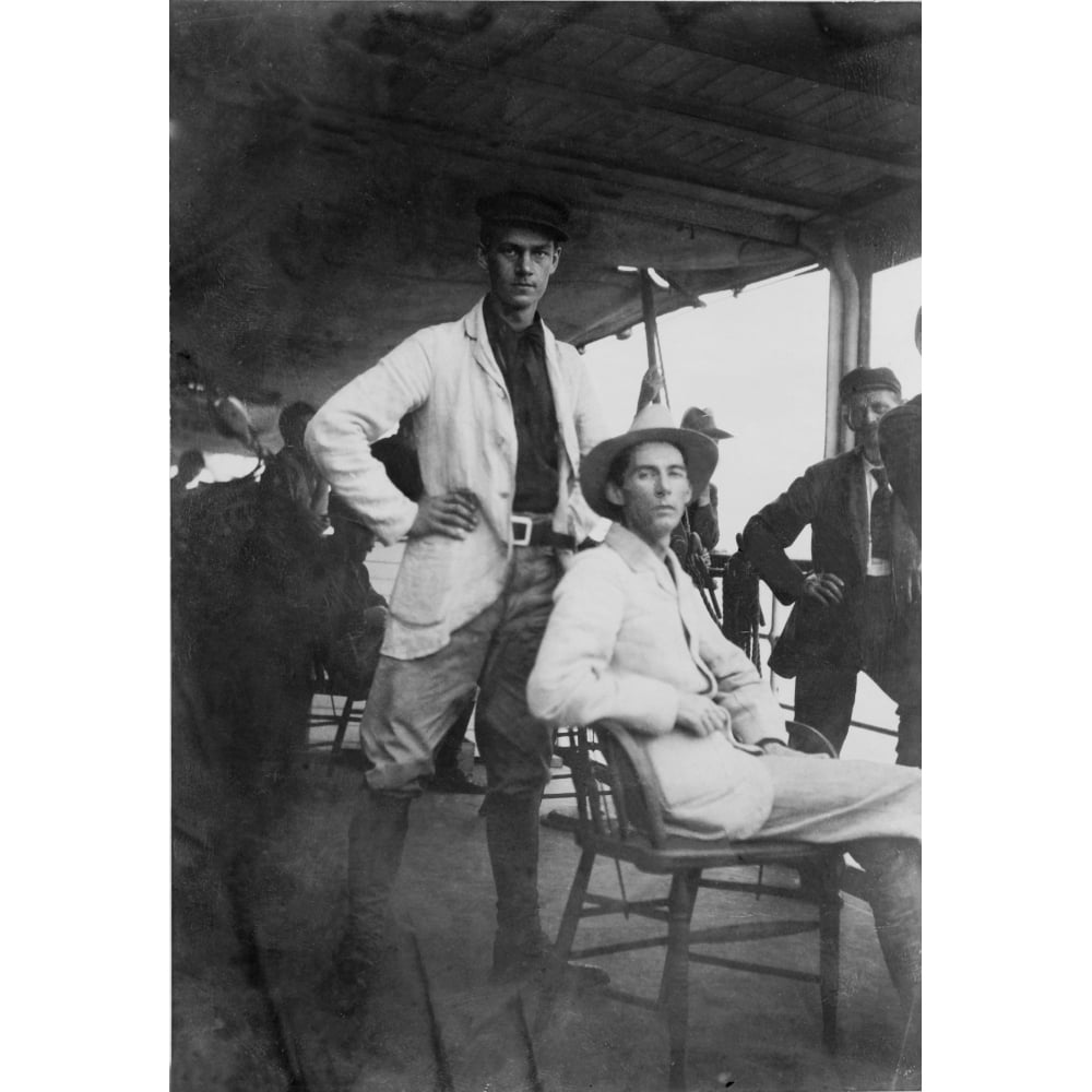 Richard Harding Davis With Other Newspaper Correspondents Lounging On ...