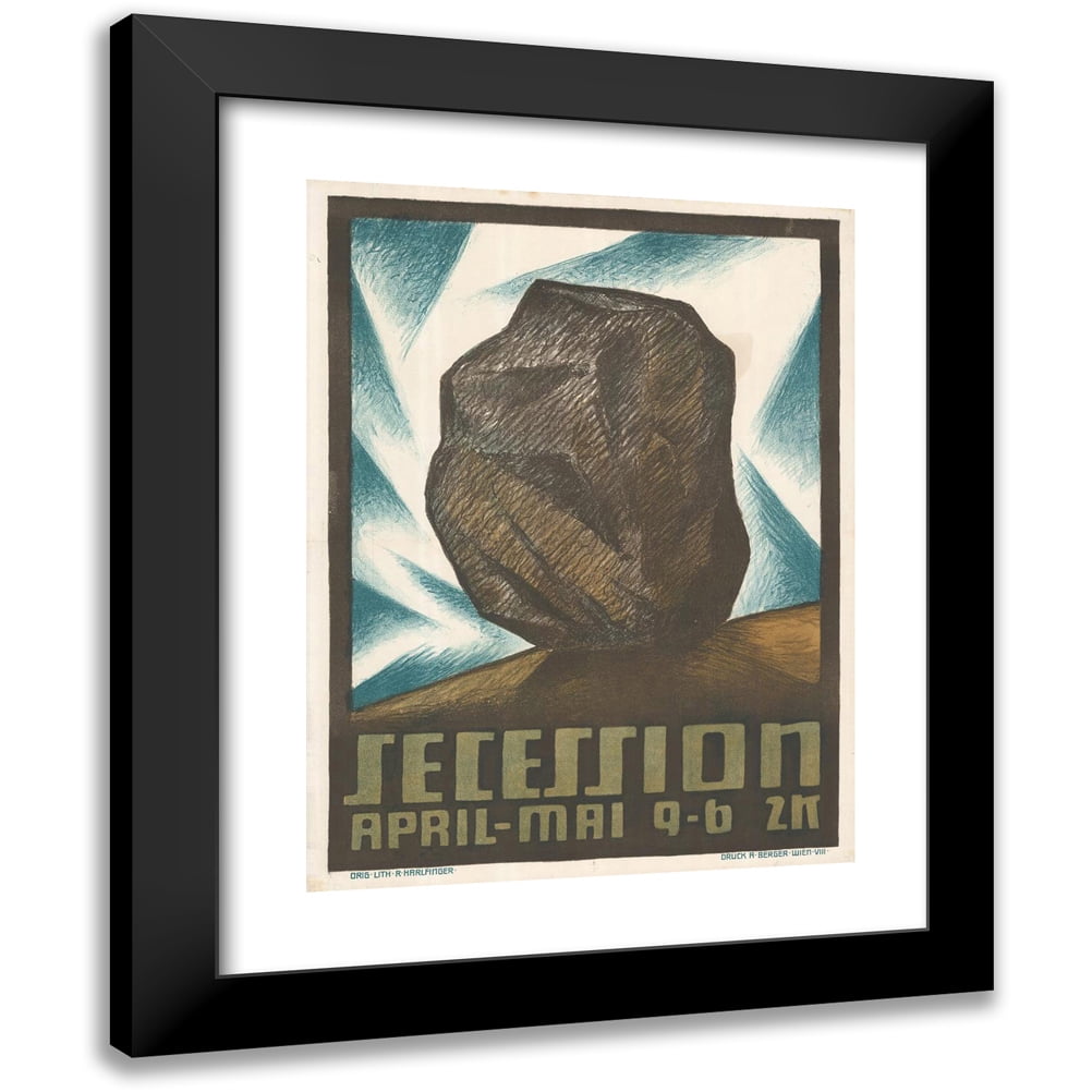 Richard Harlfinger 12x14 Black Modern Framed Museum Art Print Titled ...