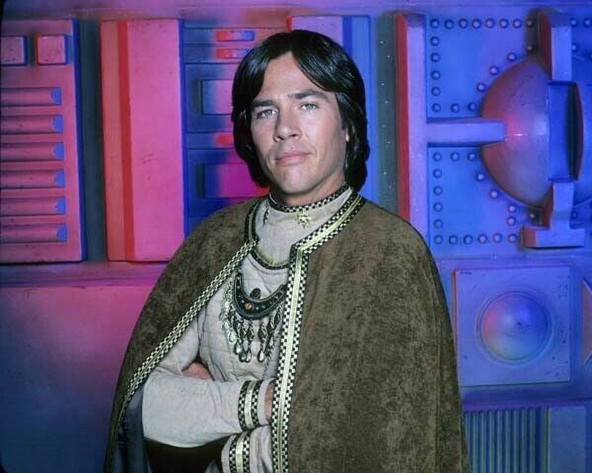Richard Hatch as Apollo portrait arms folded Battlestar Galactica ...