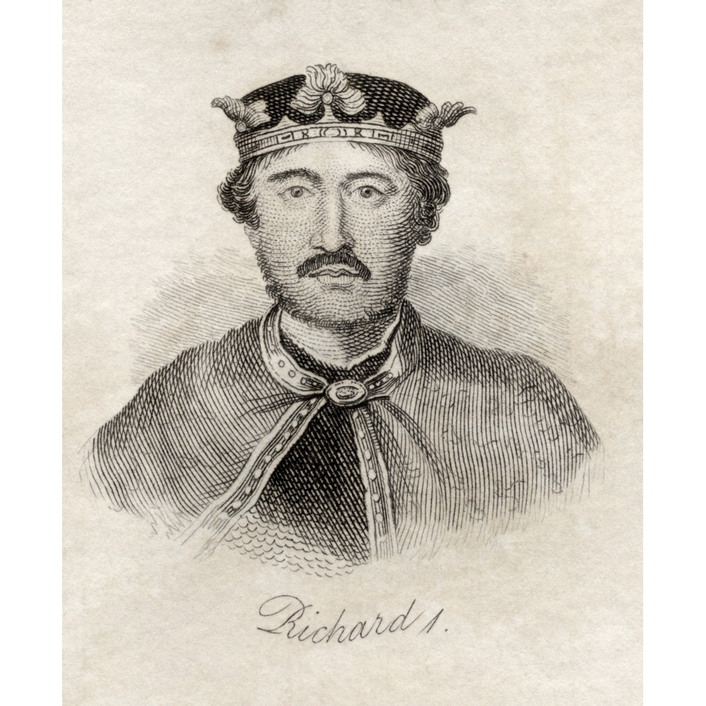 Richard I Aka Richard The Lionheart King Of England 1157-1199 From The ...