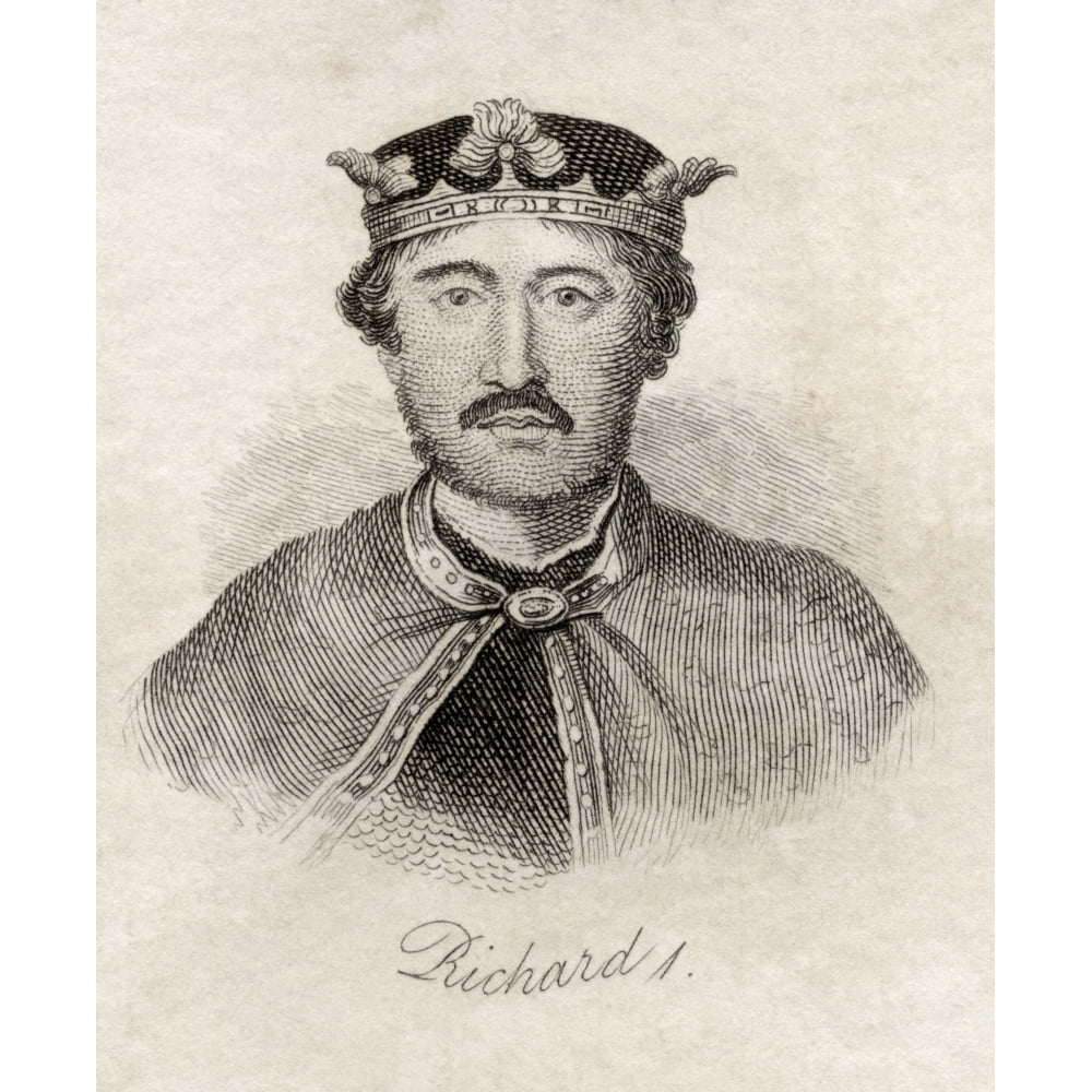 Richard I Aka Richard The Lionheart King Of England 1157-1199 From The ...