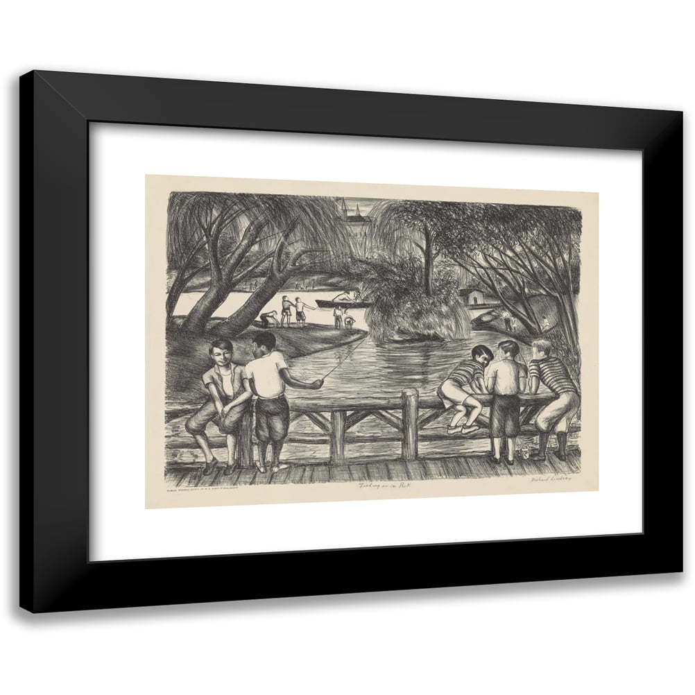 Richard Lindsey William 14x11 Black Modern Framed Museum Art Print ...