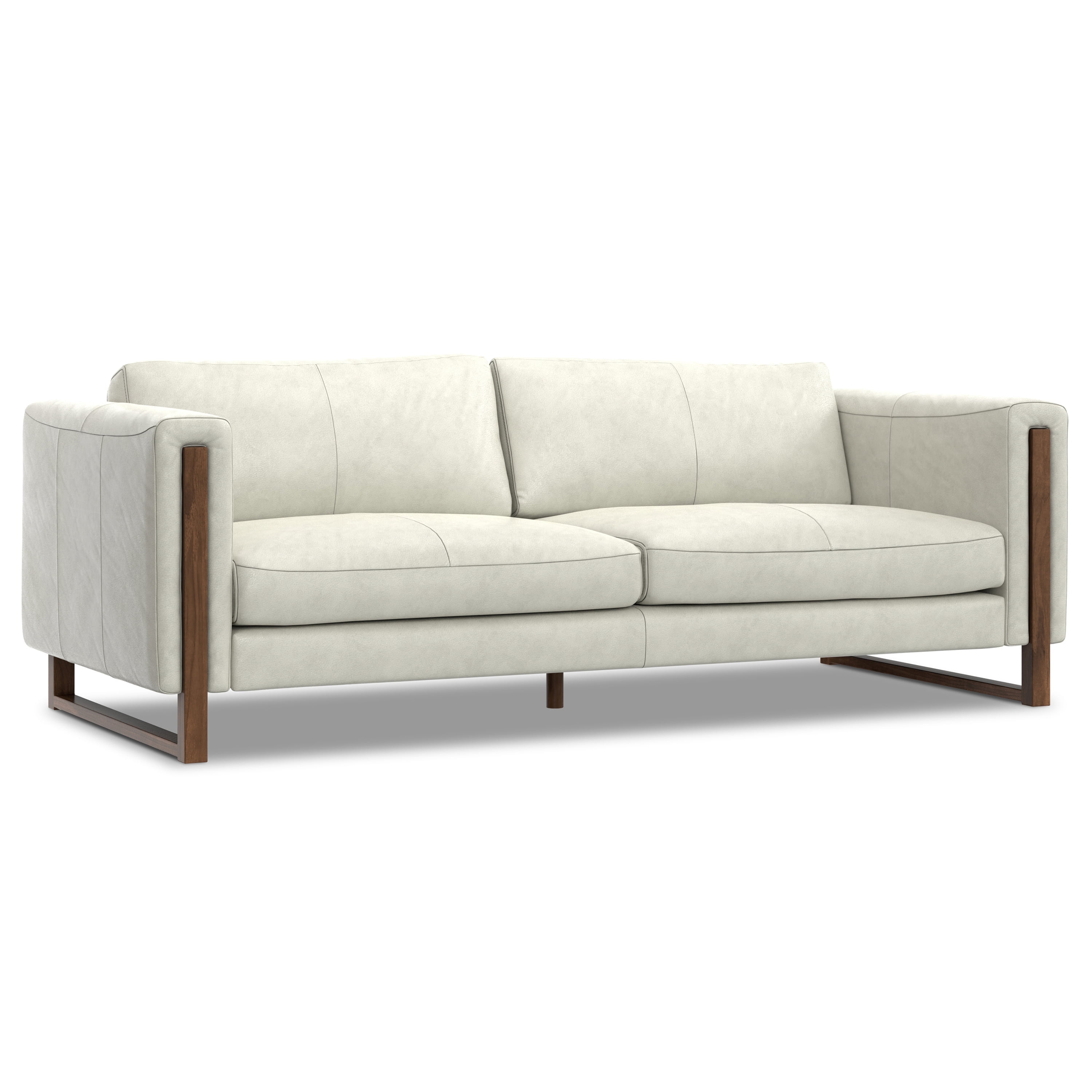 Richard Modern, Contemporary 83 inch Wide Sofa in Light Smoke Grey ...