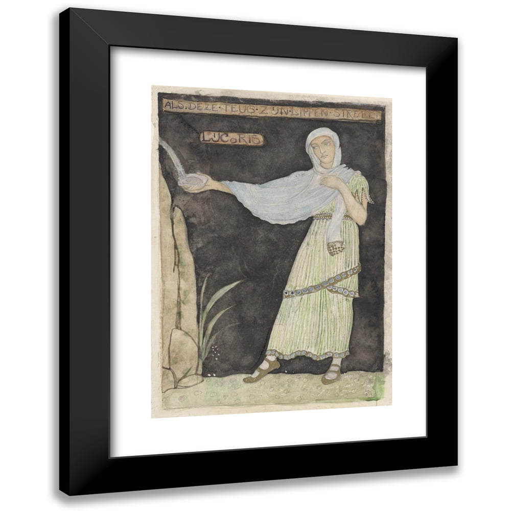 Richard Nicolaüs Roland Holst 11x14 Black Modern Framed Museum Art ...