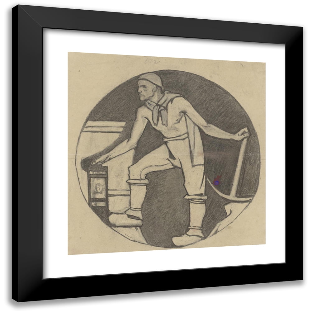 Richard Nicolaüs Roland Holst 20x20 Black Modern Framed Museum Art ...