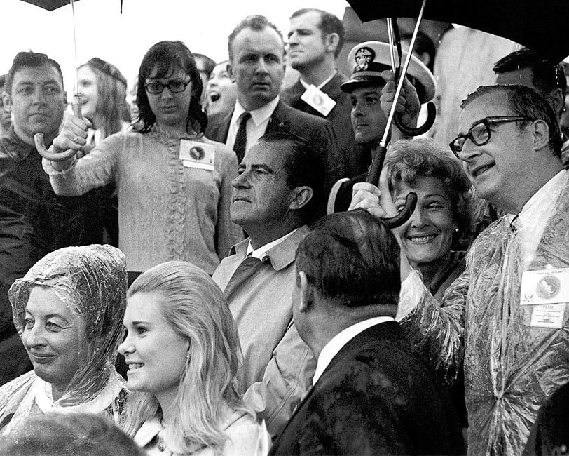 Richard Nixon at Apollo 12 Launch - Style A - 24x36 Inch Laminated ...