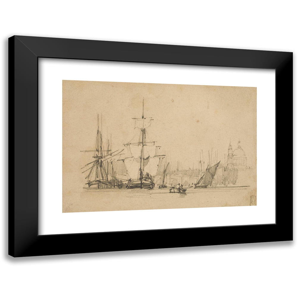Richard Parkes Bonington 14x11 Black Modern Framed Museum Art Print ...