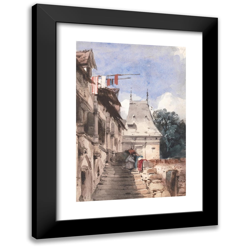 Richard Parkes Bonington 17x24 Black Modern Framed Museum Art Print ...