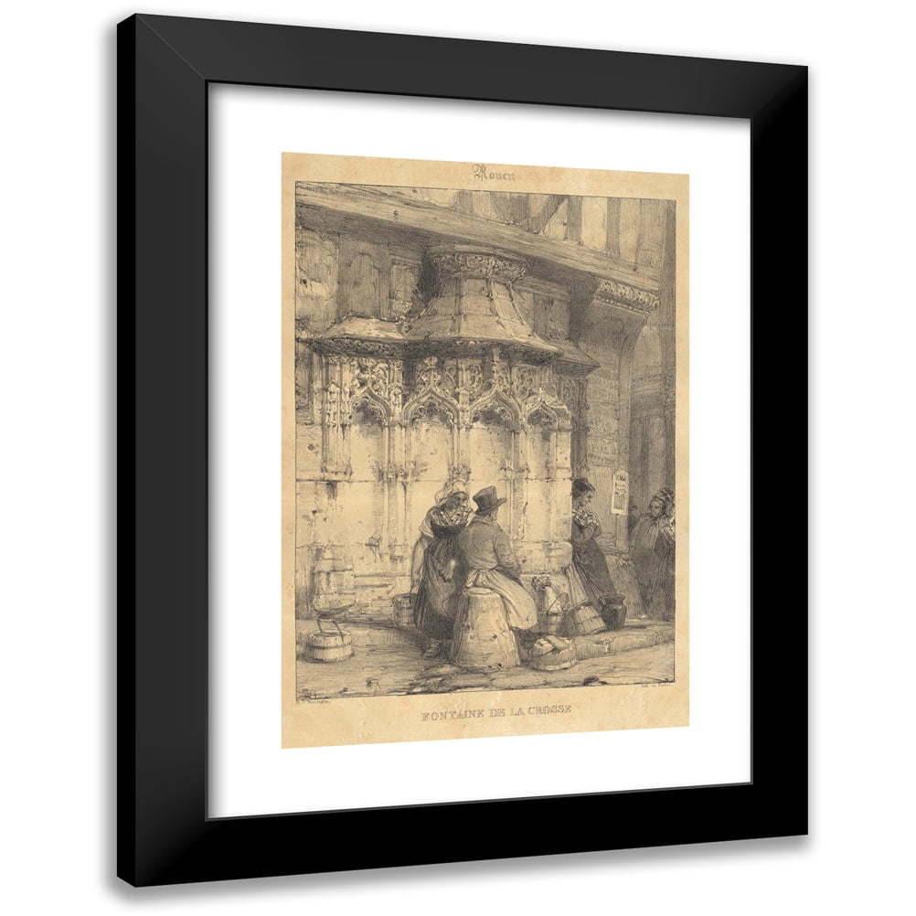 Richard Parkes Bonington 17x24 Black Modern Framed Museum Art Print ...