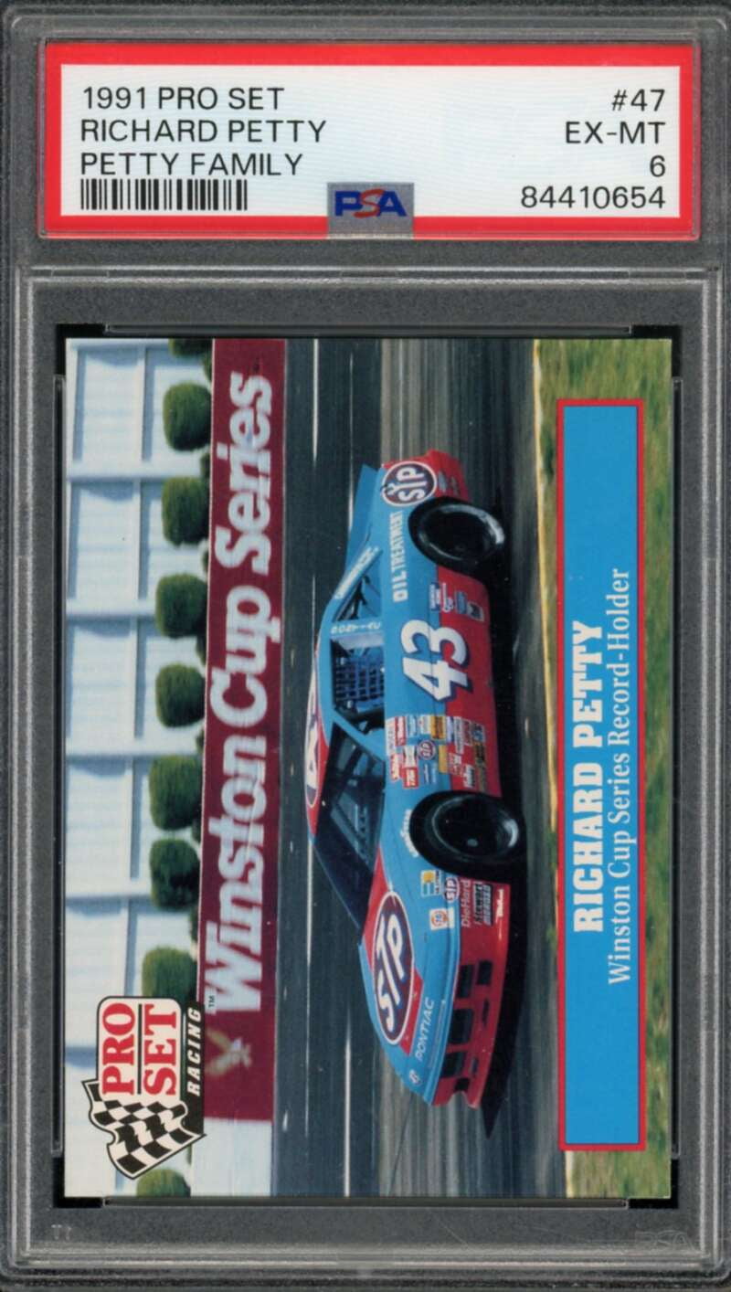 Richard Petty Card 1991 Pro Set Petty Family #47 PSA 6 - Walmart.com