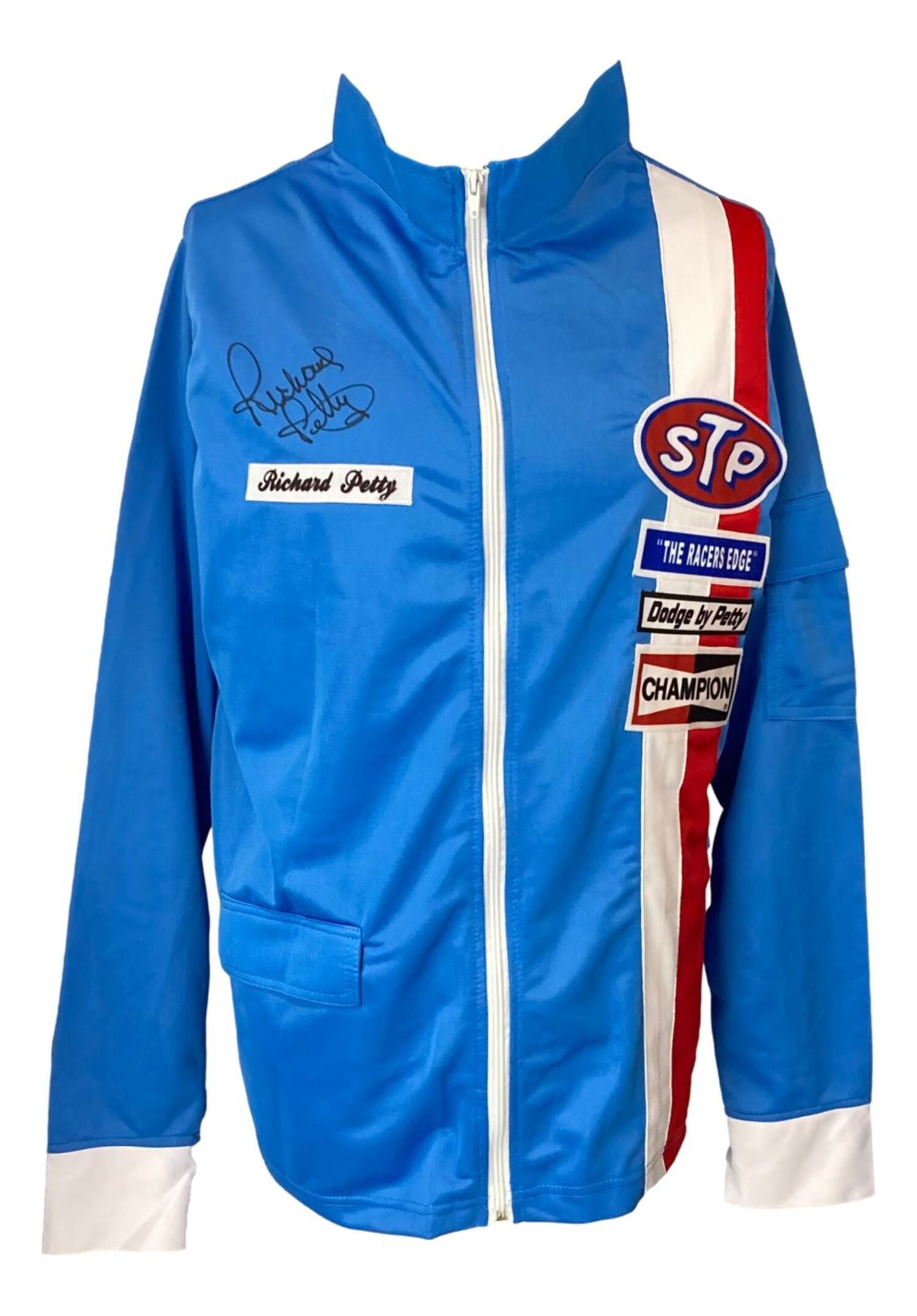 Richard Petty Signed Custom Light Blue Racing Jacket BAS - Walmart.com