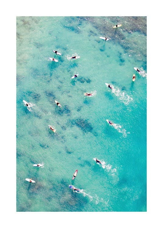 Richard Podgurski - Paddle Battle Print Wall Art, Modern Wall Decor For ...