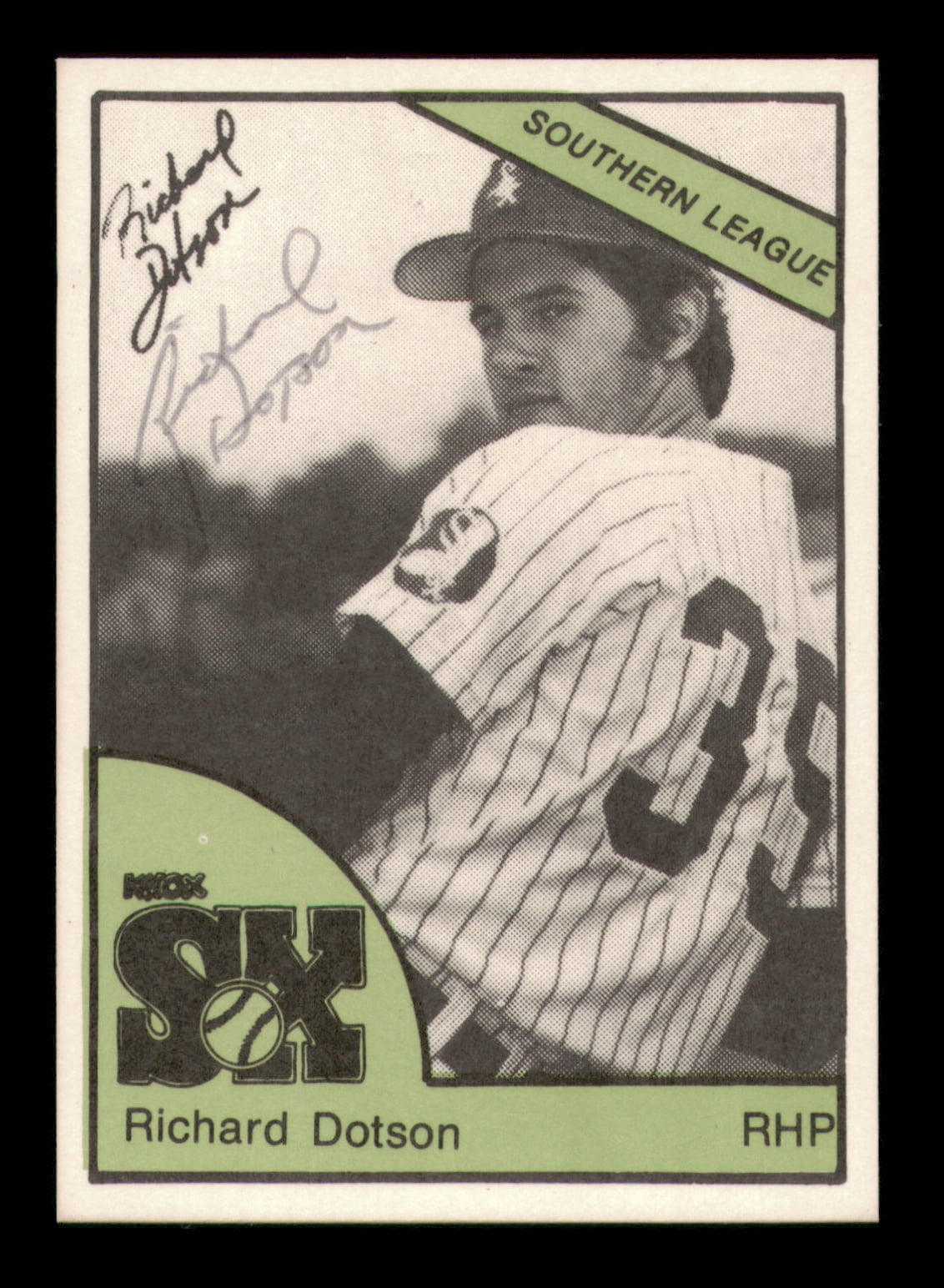 Richard Rich Dotson Autographed 1978 TCMA Rookie Card #34 Knoxville ...