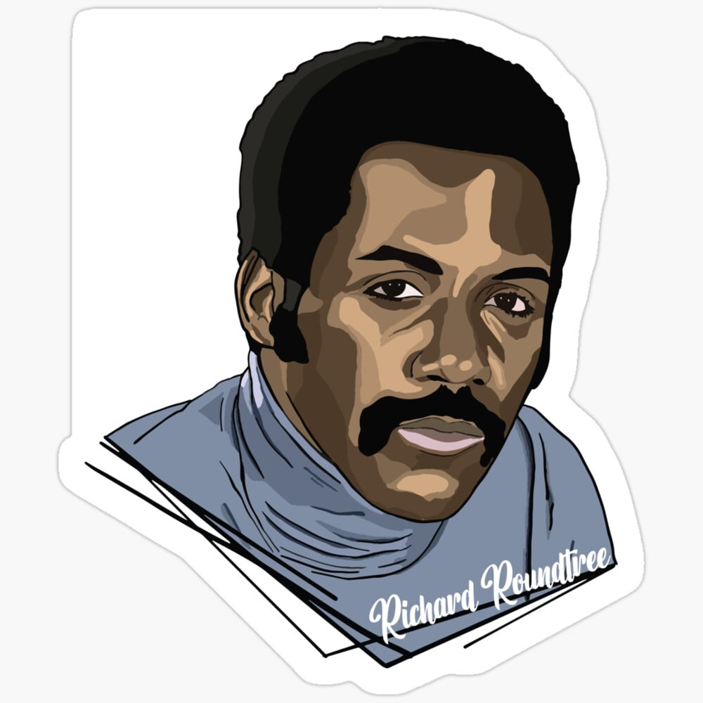 Richard Roundtree Cartoon Sticker Phone Decal Water Bottle Stickers Car ...