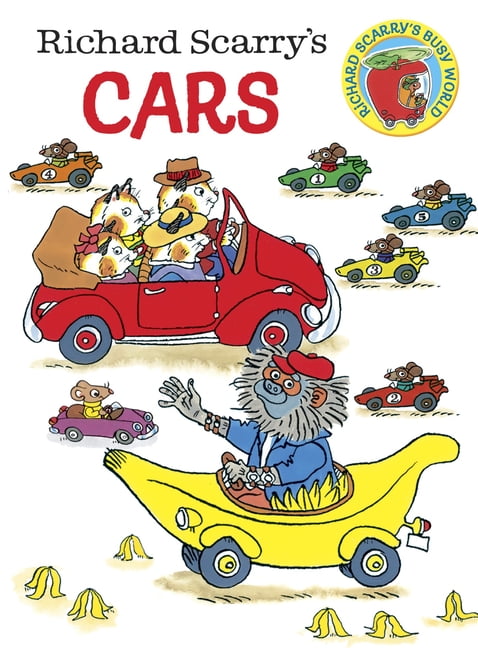 Richard Scarry Cars Board Book with Vehicles and Fun Cars for Little ...