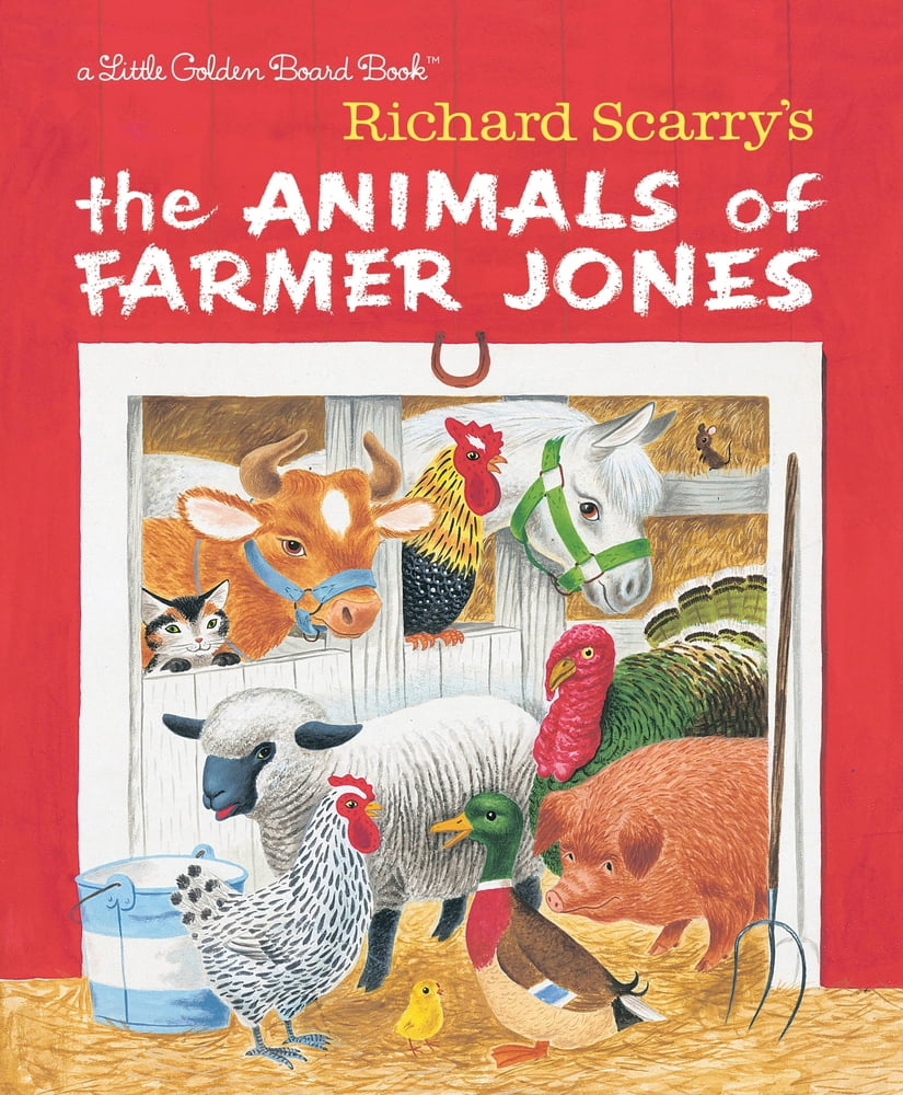 Pre-Owned Richard Scarry's the Animals of Farmer Jones (Board book ...