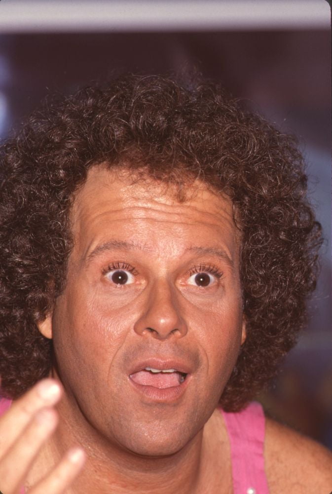 Richard Simmons Closeup In Pink Tank Top With Mouth Open Photo Print ...