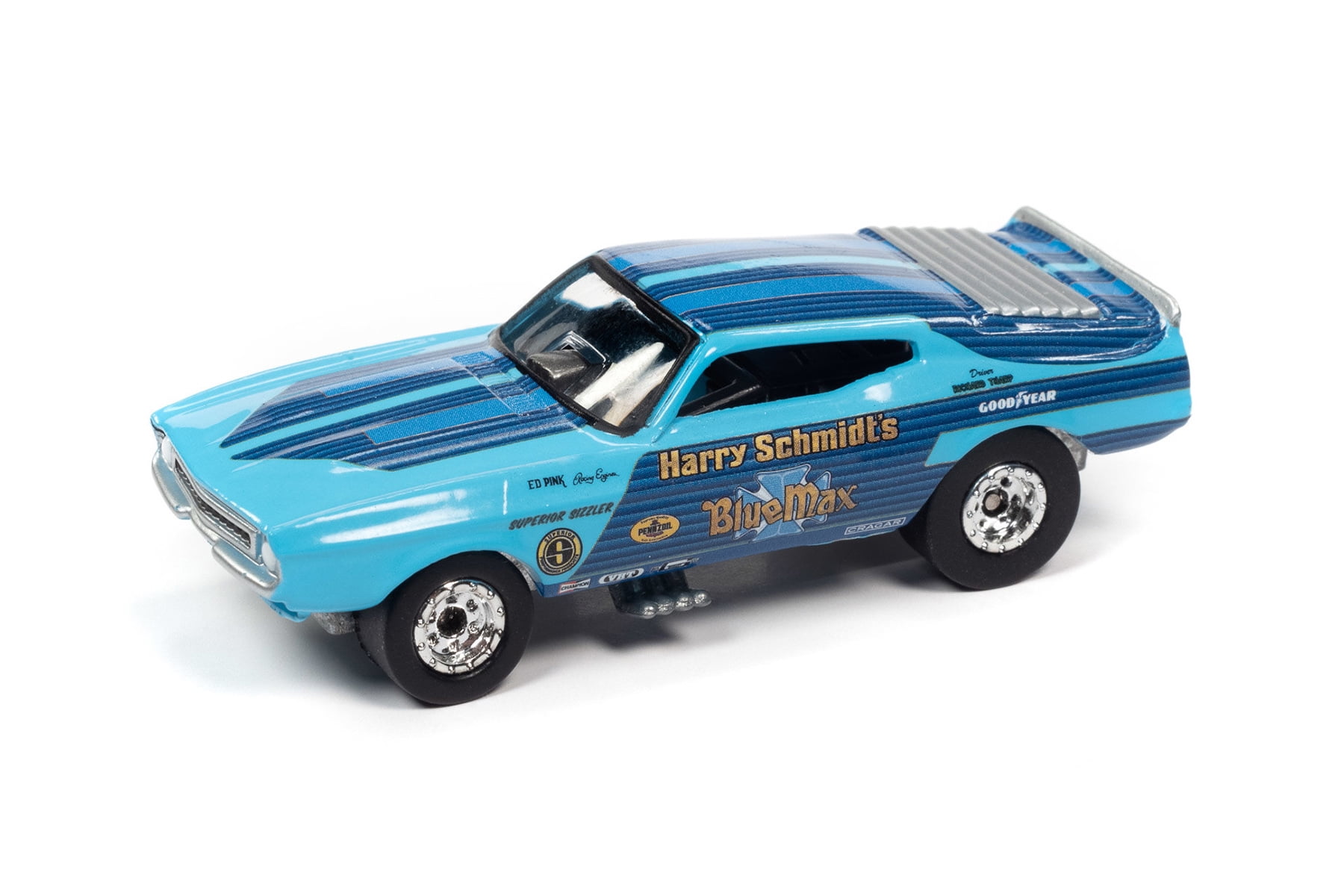 Richard Tharp 1973 Ford Mustang Blue Max FC, Blue w/Race Graphics - RC2 RC014/48 - 1/64 Scale ...