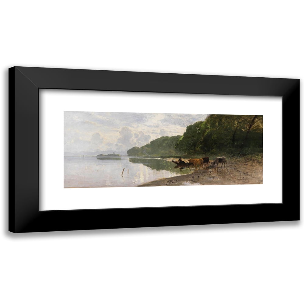 Richard Von Poschinger 18x9 Black Modern Framed Museum Art Print Titled ...