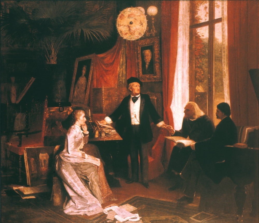 Richard Wagner (1813-1883). /Ngerman Composer. Wagner At His Home ...