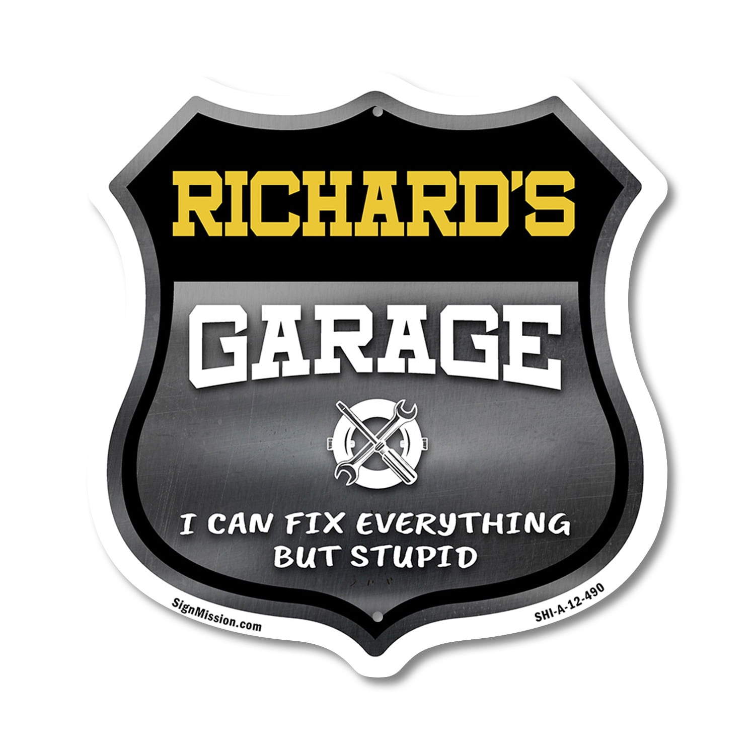 Richard's Garage I Can Fix Everything But Stupid 12 inch X 12 inch ...