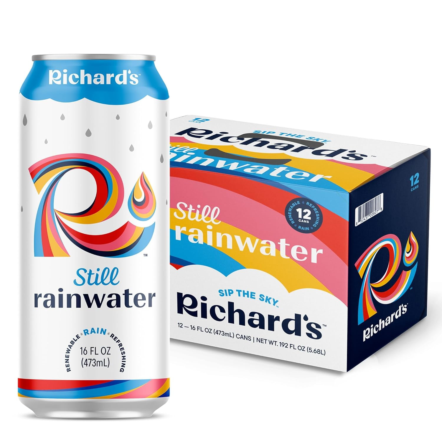 Richard's Still Rainwater 12 - 16 fl oz Cans - Walmart.com