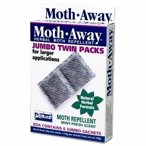 Richards Homewares Herbal Moth Away, Indoor Use, Non-Toxic, 18 Jumbo ...