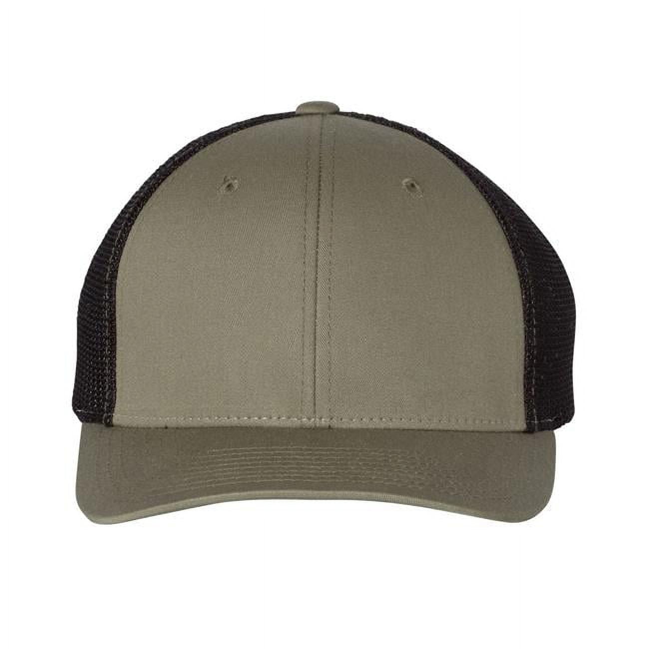 Richardson 110 Fitted Trucker with R-Flex Caps - Heather Gray Navy ...