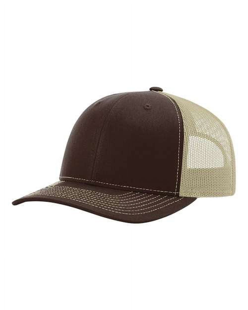 Richardson - 112+ R-Flex Adjustable Trucker Cap - 112PL - Brown/ Khaki ...