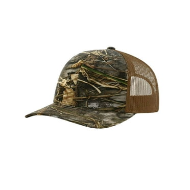 Richardson 112 Black Trucker Hat - Mid Pro Cotton-Poly/Nylon Mesh Cap ...